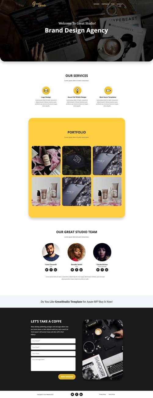 Creative agency template